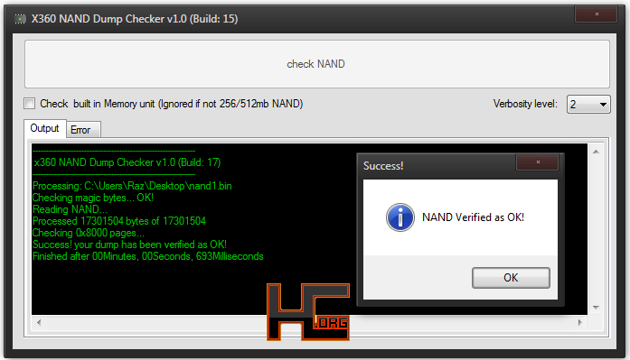 x360 NAND Dump Checker v1.0 - Homebrew und Emulatoren - psXtools.de ...